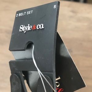 Style & Co. | Accessories | New Style Co Set Of Two Thin Belts | Poshmark